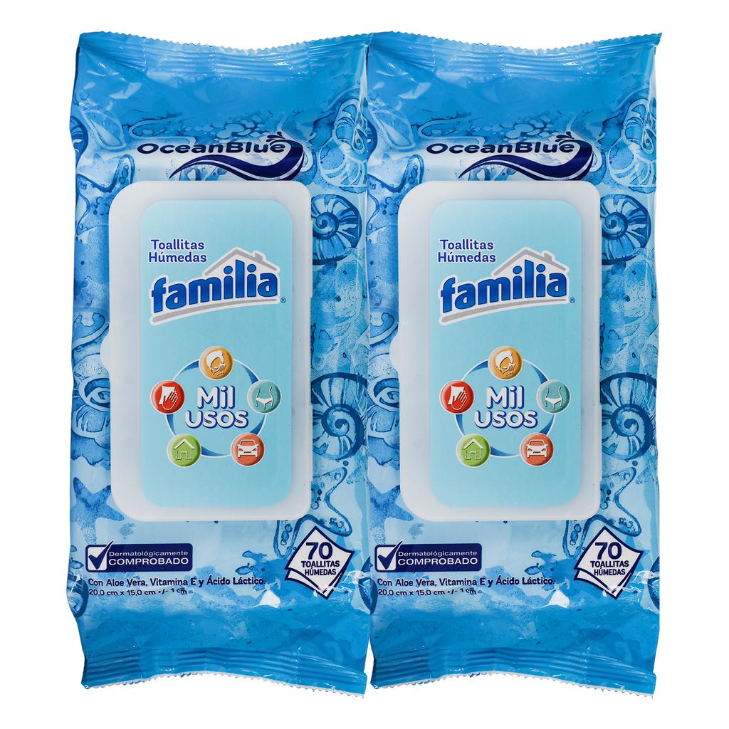 Familia Mil Usos Wet Wipes 4 Packs / 70 Units | PriceSmart | Guatemala