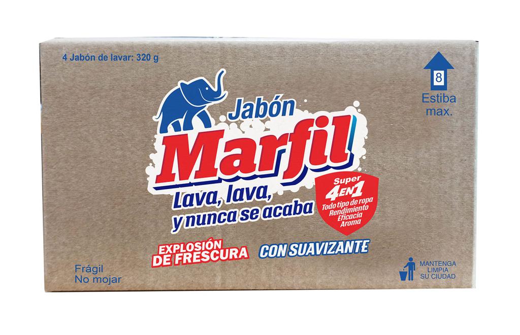Jabon Marfil Logo Marfil Assorted Soap 4 Units / 320 G | Laundry