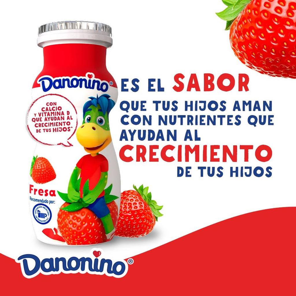 Danonino Strawberry Drinkable Yogurt 15 Units / 90 g / 3.2 oz ...
