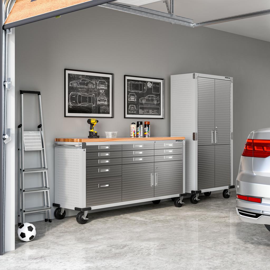 UltraHD Home by Seville Classics Tall Garage Storage Cabinet ...