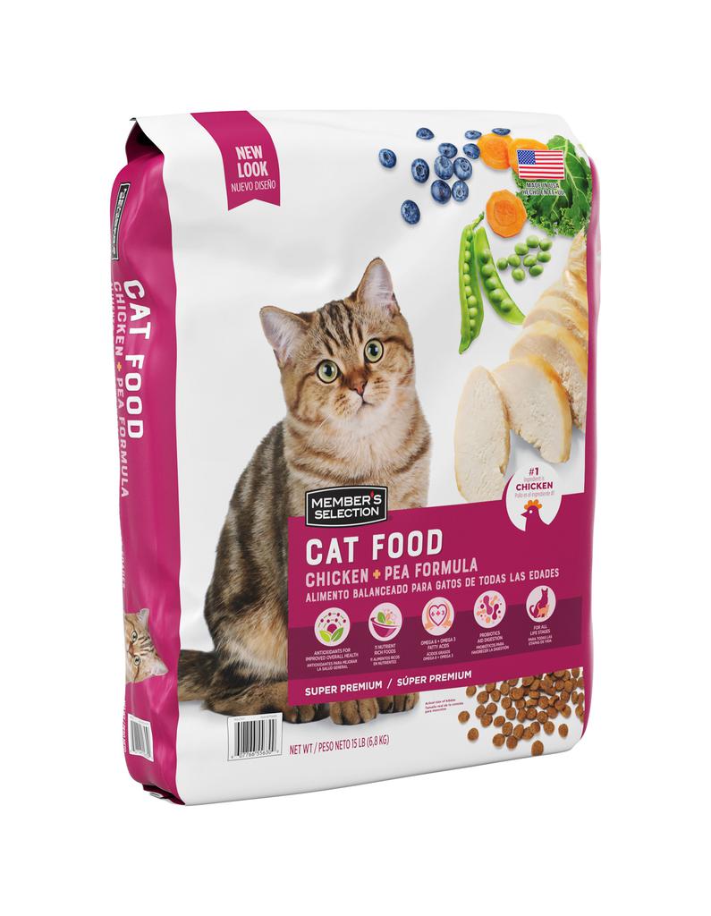 Member's Selection Cat Food Chicken and Pea Formula 6.8 kg / 15 lb ...