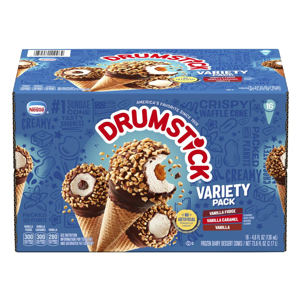 Nestle Drumstick Sundae Cone Variety 16 Units 136 mL 4.6 oz Ice Cream Cones Pricesmart Dominican Republic
