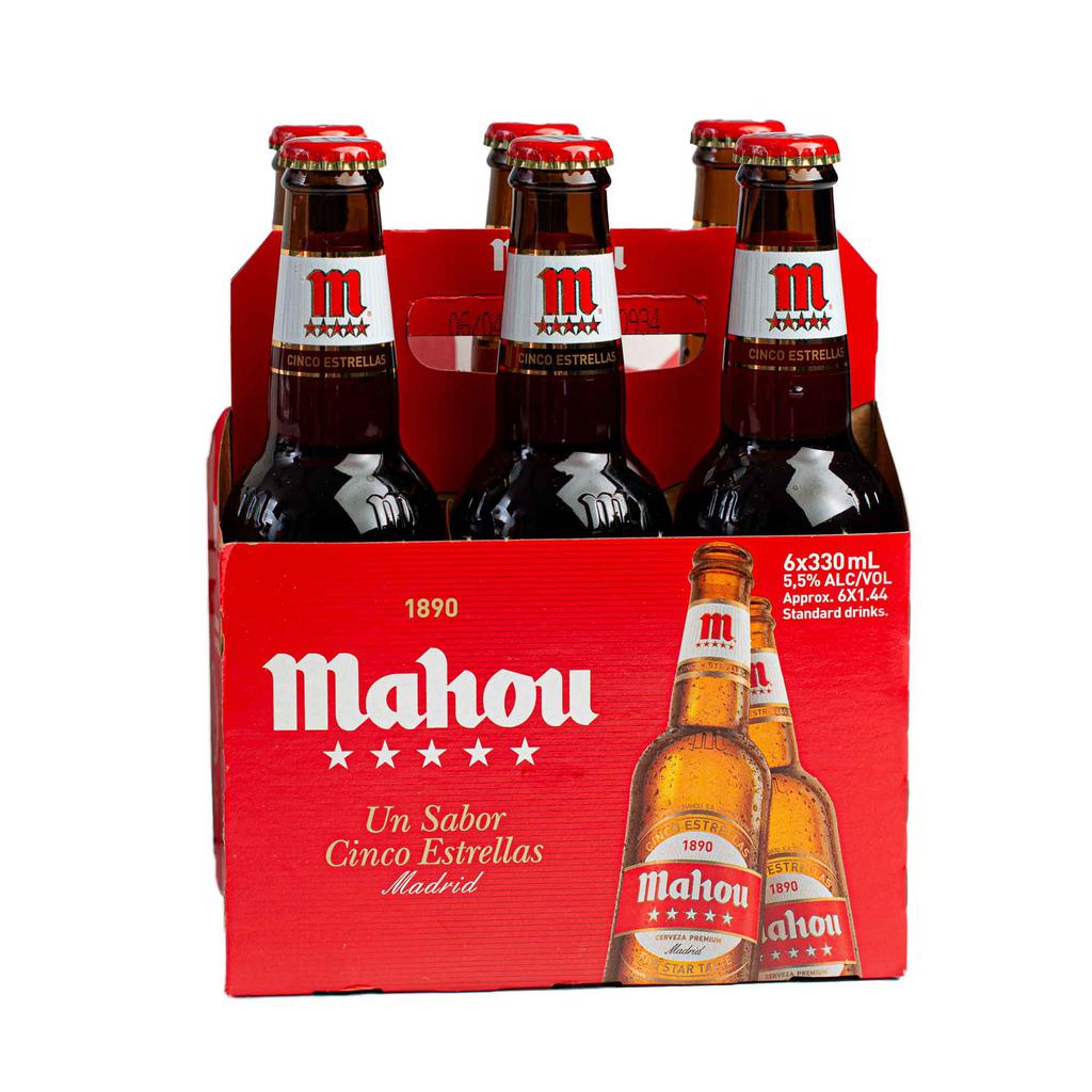 Mahou Beer Logo Mahou 5 Estrellas Special Beer 6 Units / 330 Ml | Beer