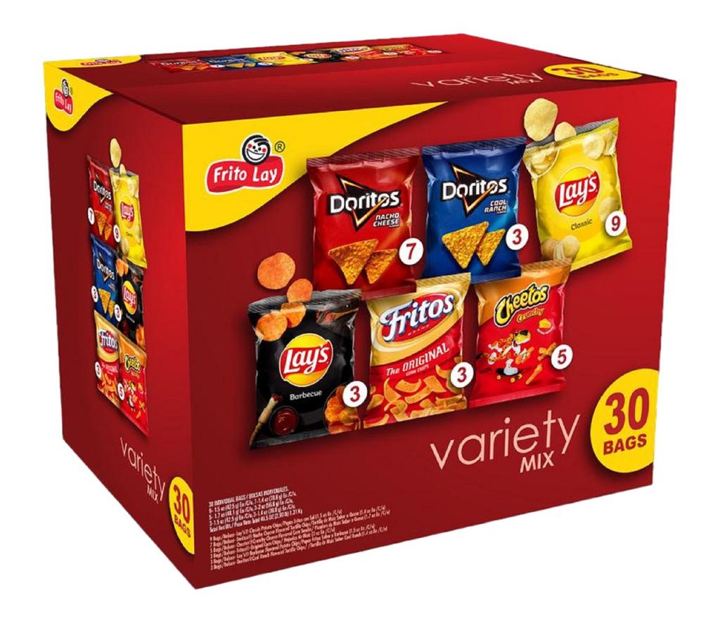 Frito Lay Mais Chips Frito Lay Bold Mix Variety Pack Snack Chips, 18