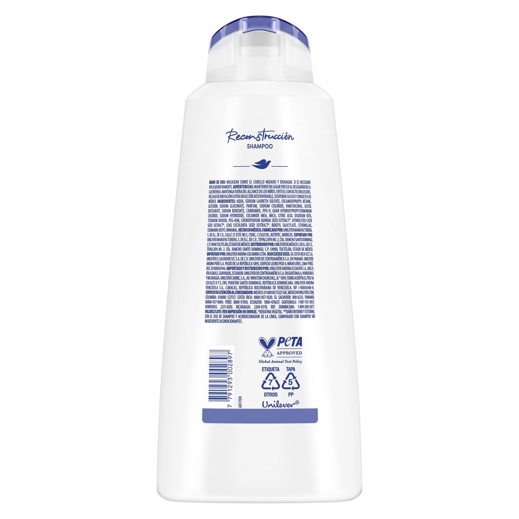 Dove Shampoo On Back