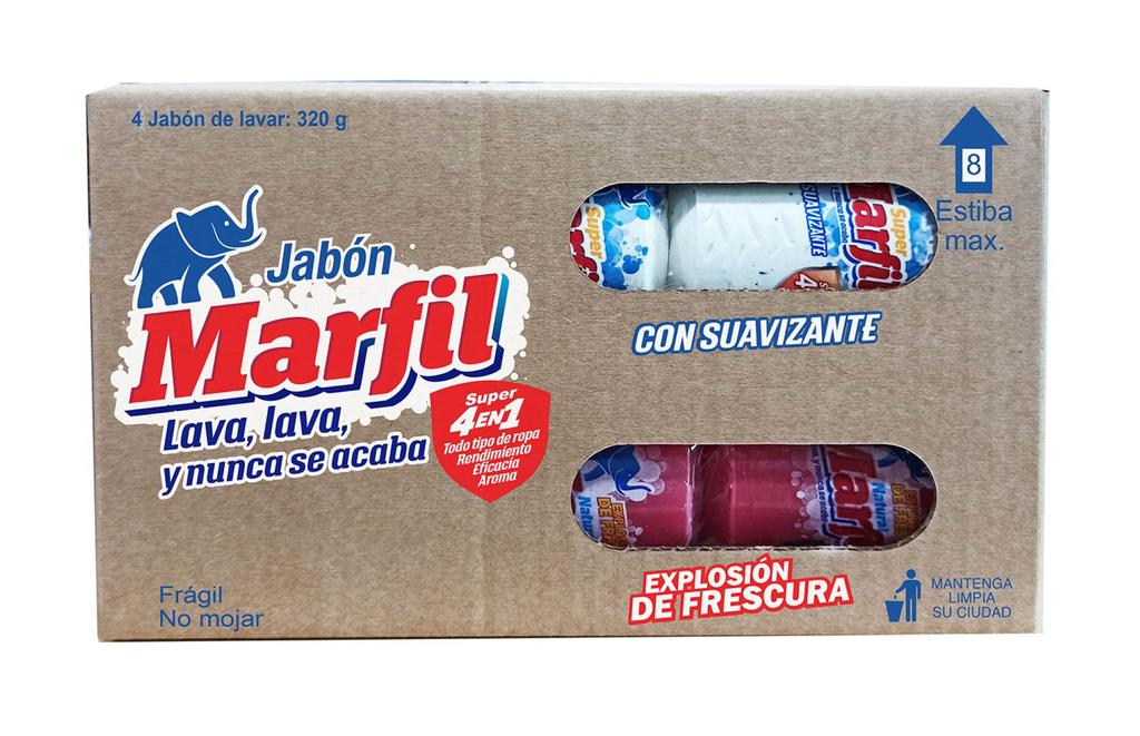 Jabon Marfil Logo Marfil Assorted Soap 4 Units / 320 G | Laundry
